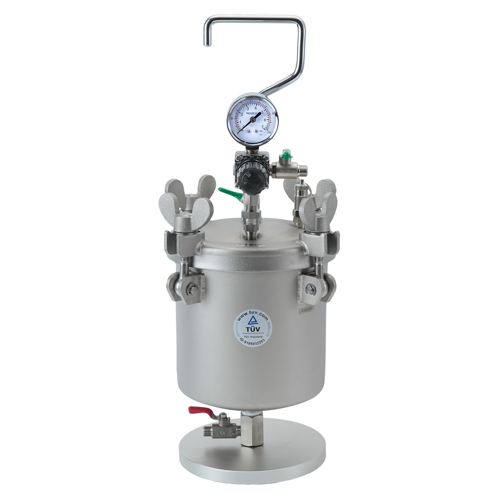 PTS-02EY Stainless Steel Pressure Tank /Bottom-disc Outlet - Prowin Tools